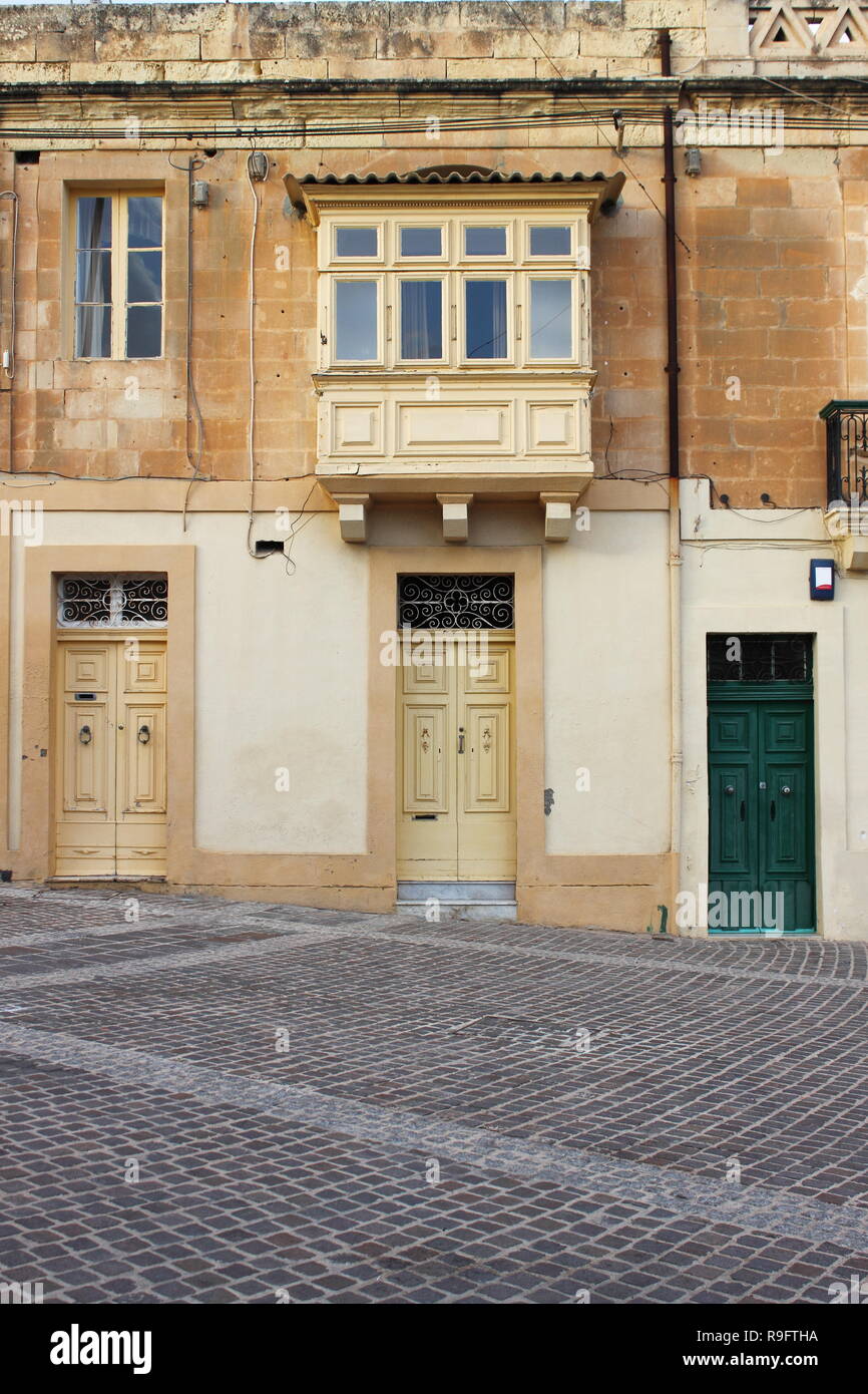 Typical colorful doors and balconies in Malta Stock Photo - Alamy