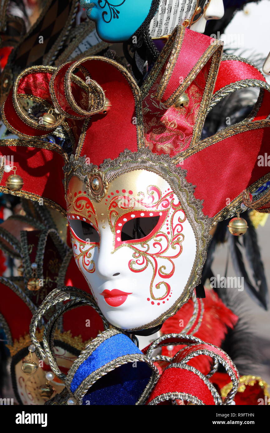 Typical venetian carnival mask Stock Photo - Alamy