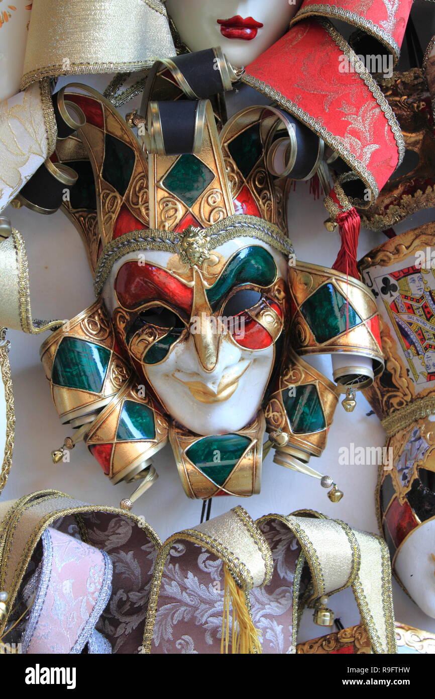 Typical venetian carnival mask Stock Photo - Alamy