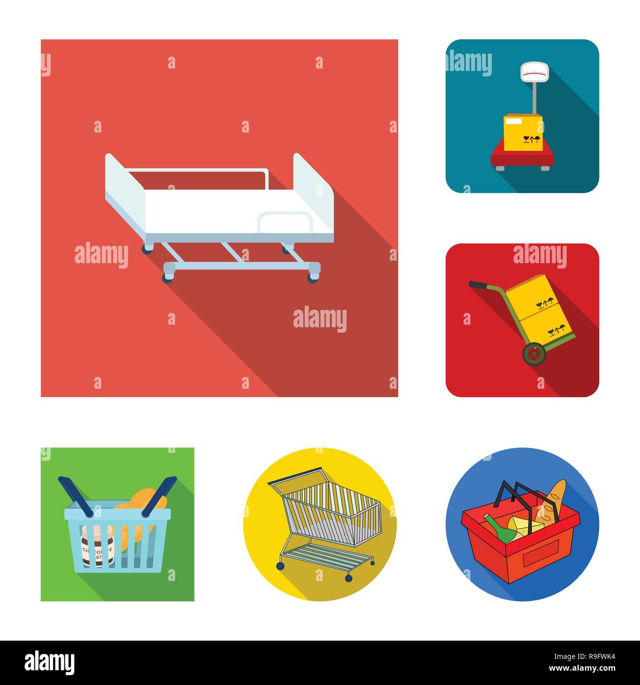 Food trolly full Stock Vector Images - Alamy