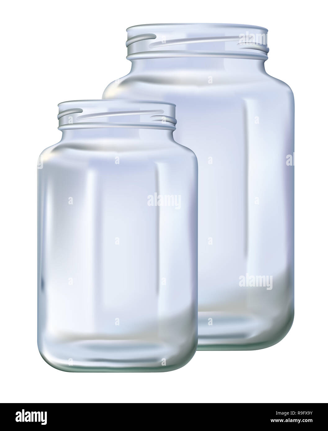 Transparent jar vector vectors hi-res stock photography and images - Alamy