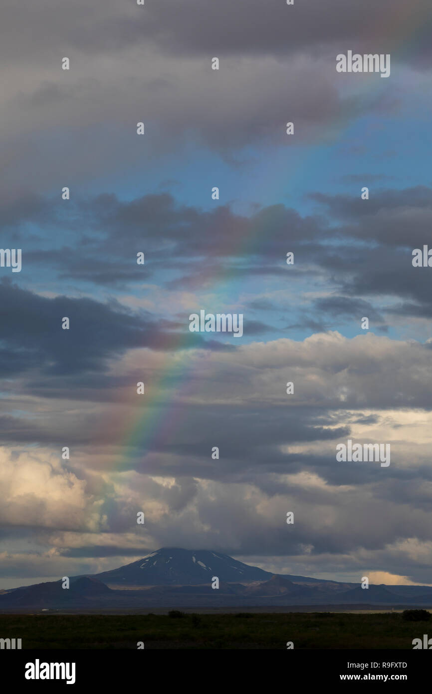 Vulkan Hekla, Vulkankegel, 1491 m hoher Vulkan im Süden von Island, mit ...