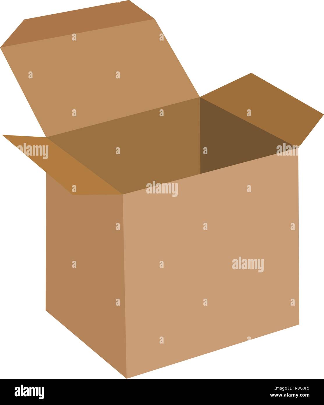 Open flat box. vector illustration icon eps 10 Stock Vector Image & Art ...