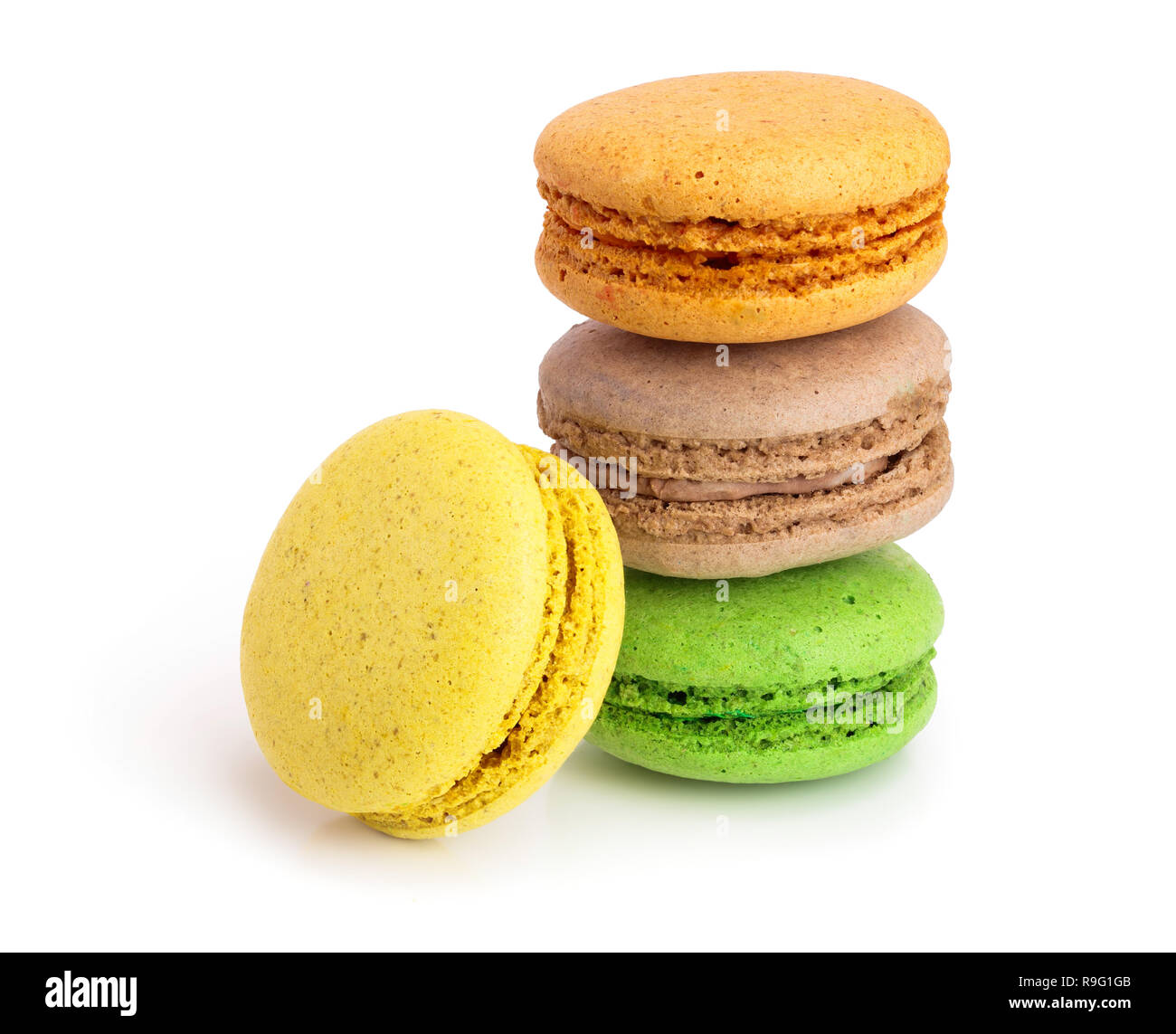 White purple macaroons on Cut Out Stock Images & Pictures - Alamy