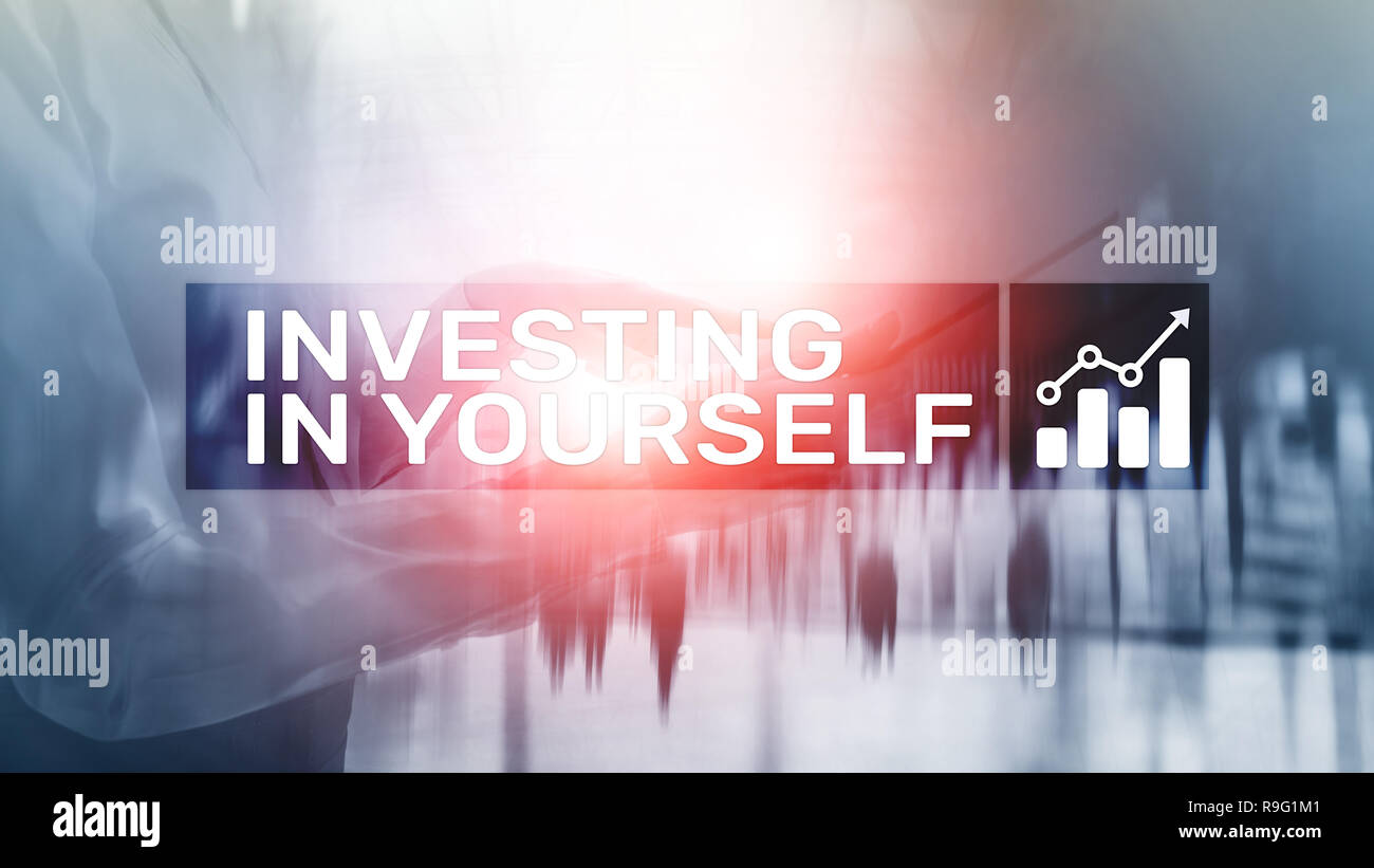 Invest in yourself. Personal development and education concept on ...