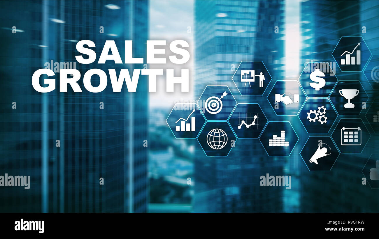 Chart growth concept. Sales increase, marketing strategy. Double ...