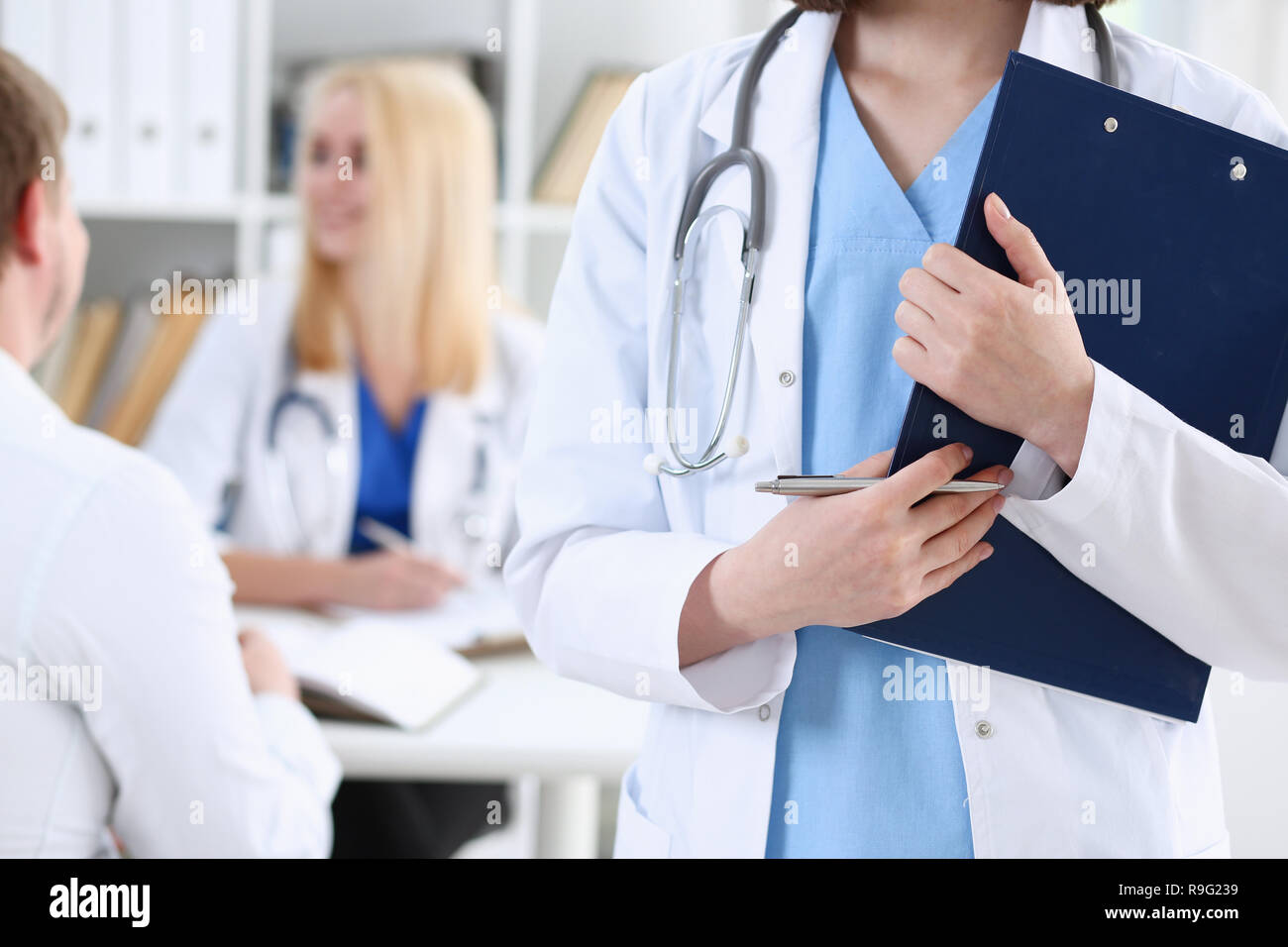 Female medicine doctor hand holding Stock Photo - Alamy