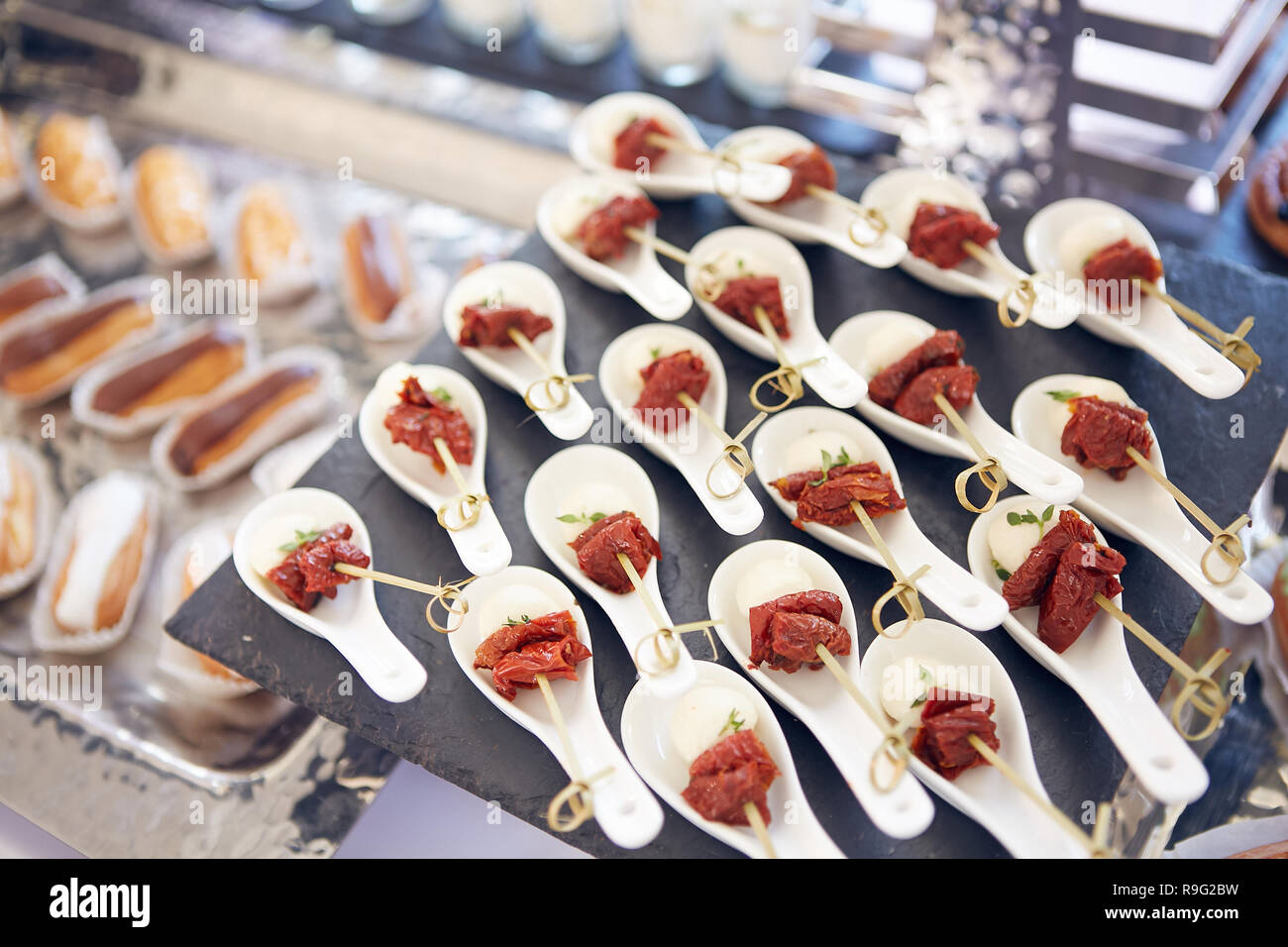 The catering wedding buffet for events. Shallow dof Stock Photo - Alamy