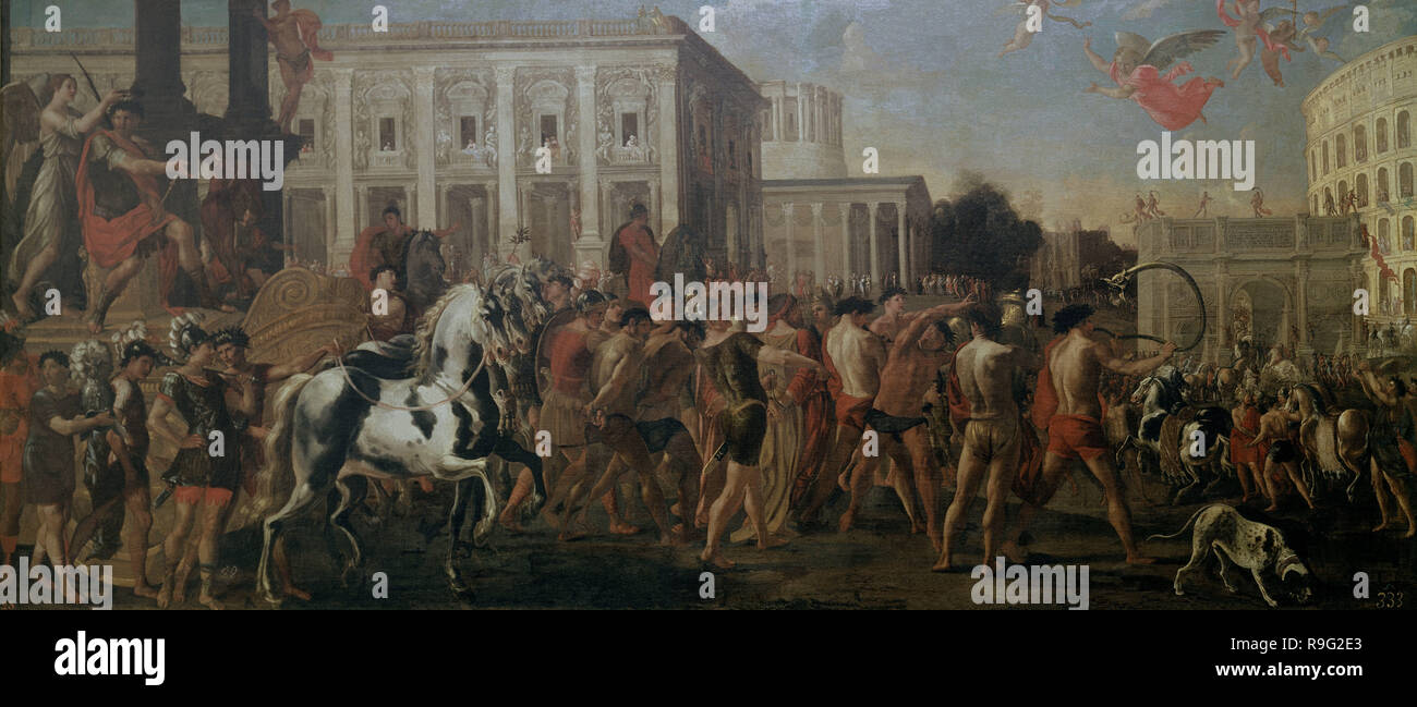 Italian school. Constantine Entering Rome. Author: CODAZZI VIVIANO ...