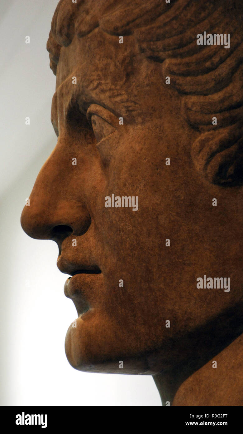 Constantine I, The Great (272-337). Roman Emperor. Marble portrait head ...