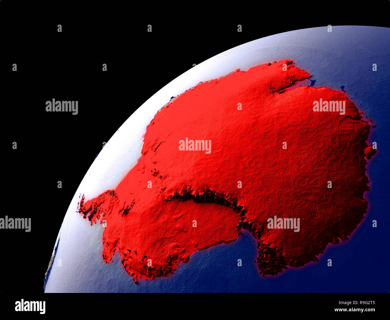 Antarctica satellite map hi-res stock photography and images - Alamy