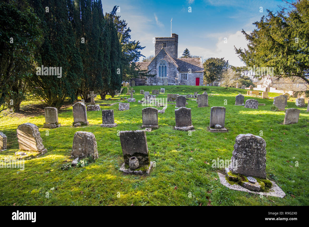 St Michael and All Angels Church, Steeple, near Warhead, Dorset, UK ...