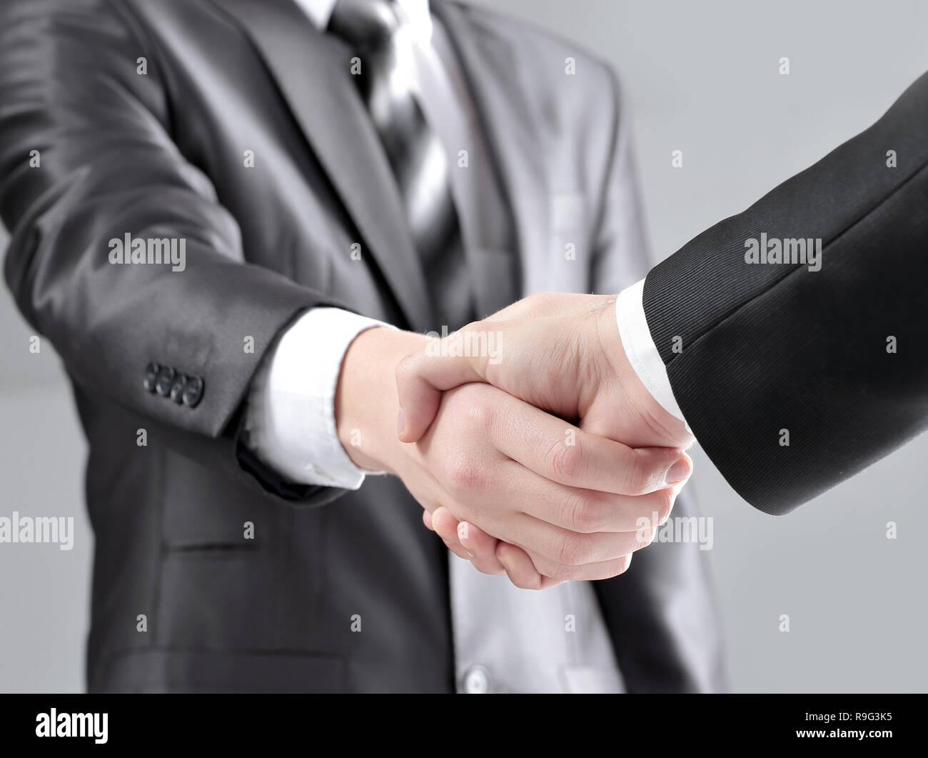 close up. handshake business people the concept of cooperation Stock ...