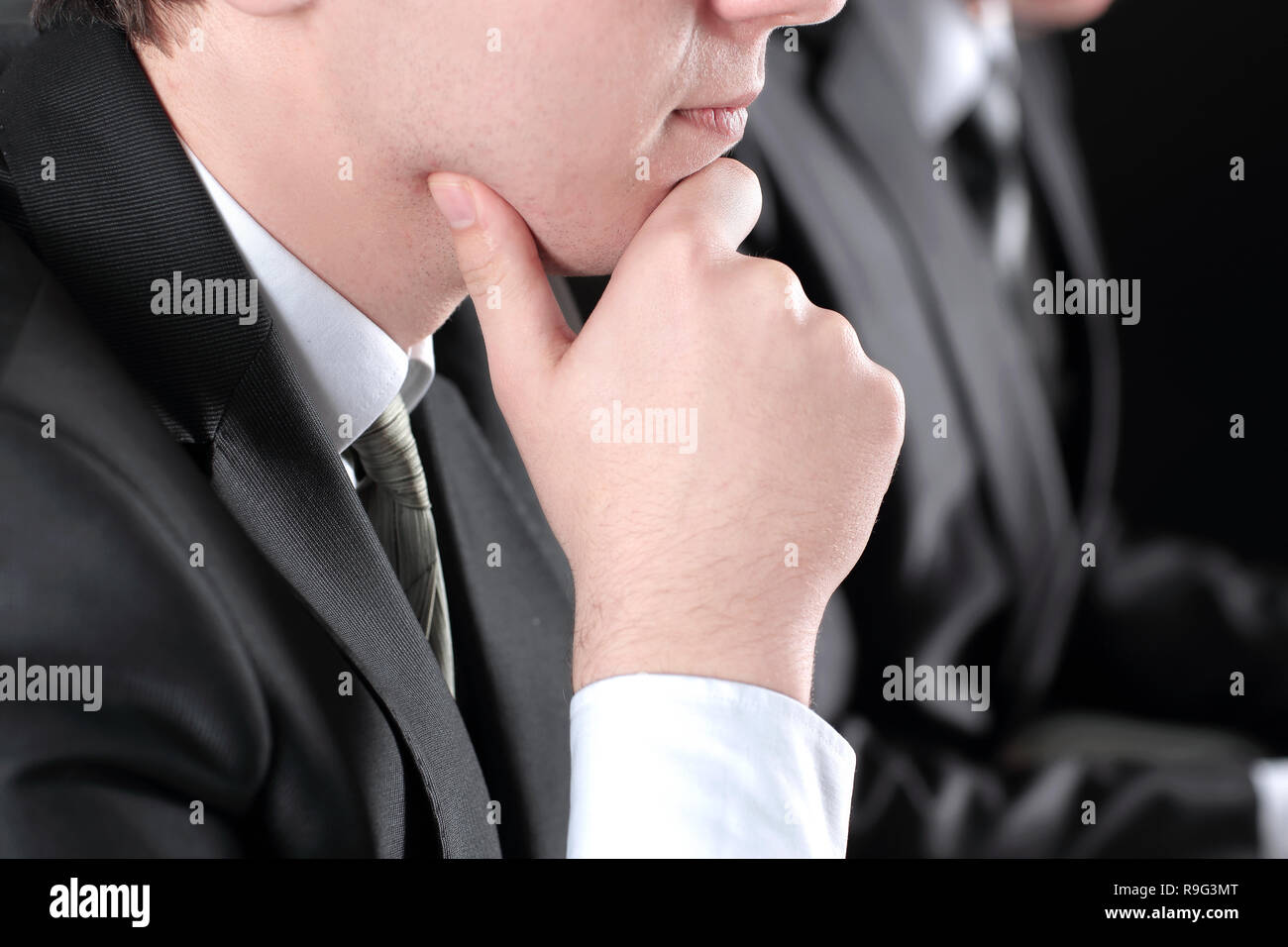 Successful businessman thinking up ideas hi-res stock photography and ...