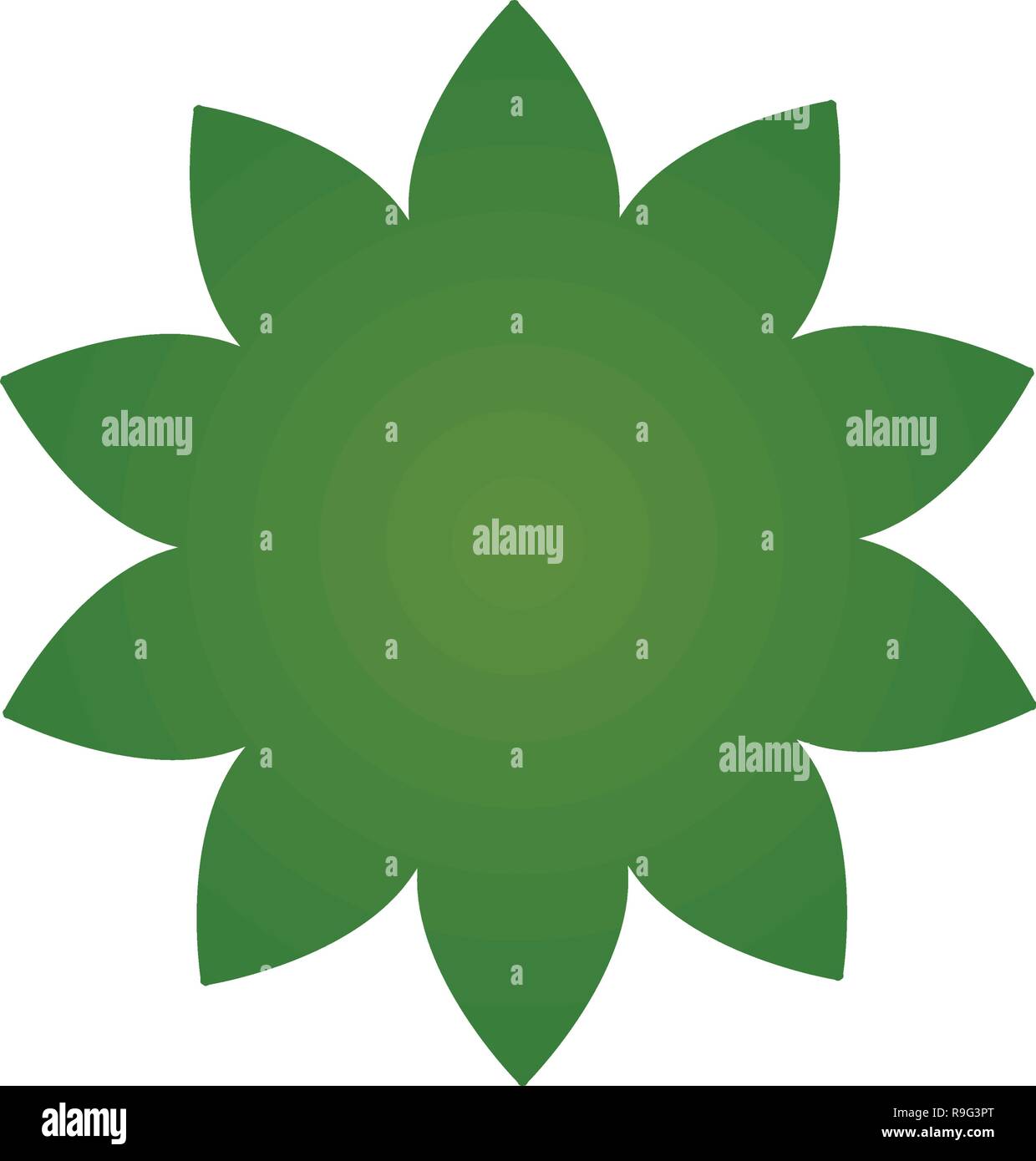 Green flower icon, Pictograph of flower. vector illustration isolated ...