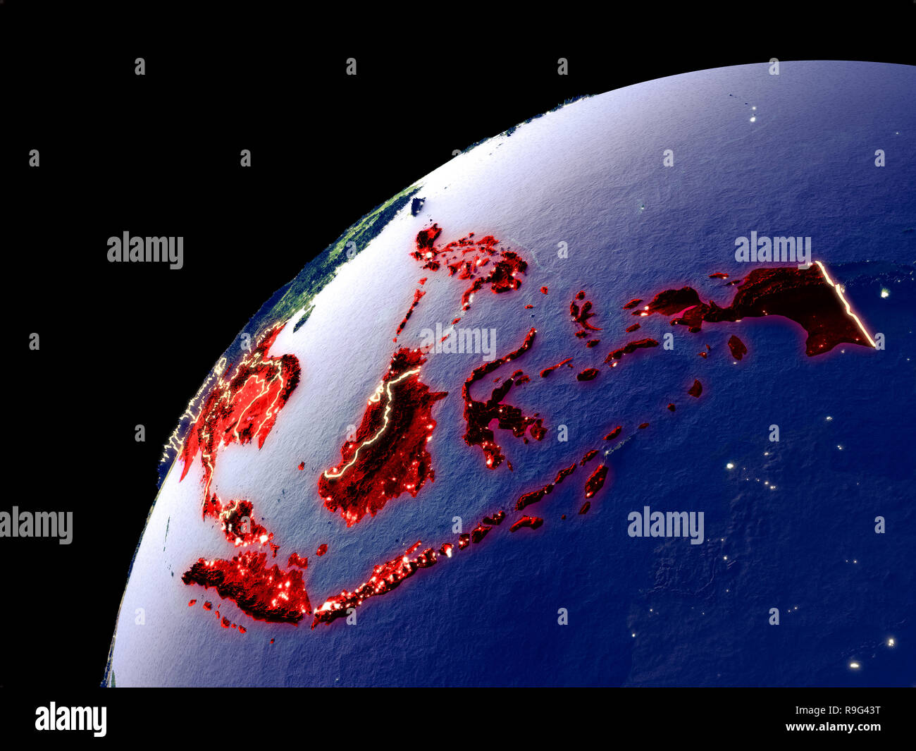 Asean countries map hi-res stock photography and images - Alamy