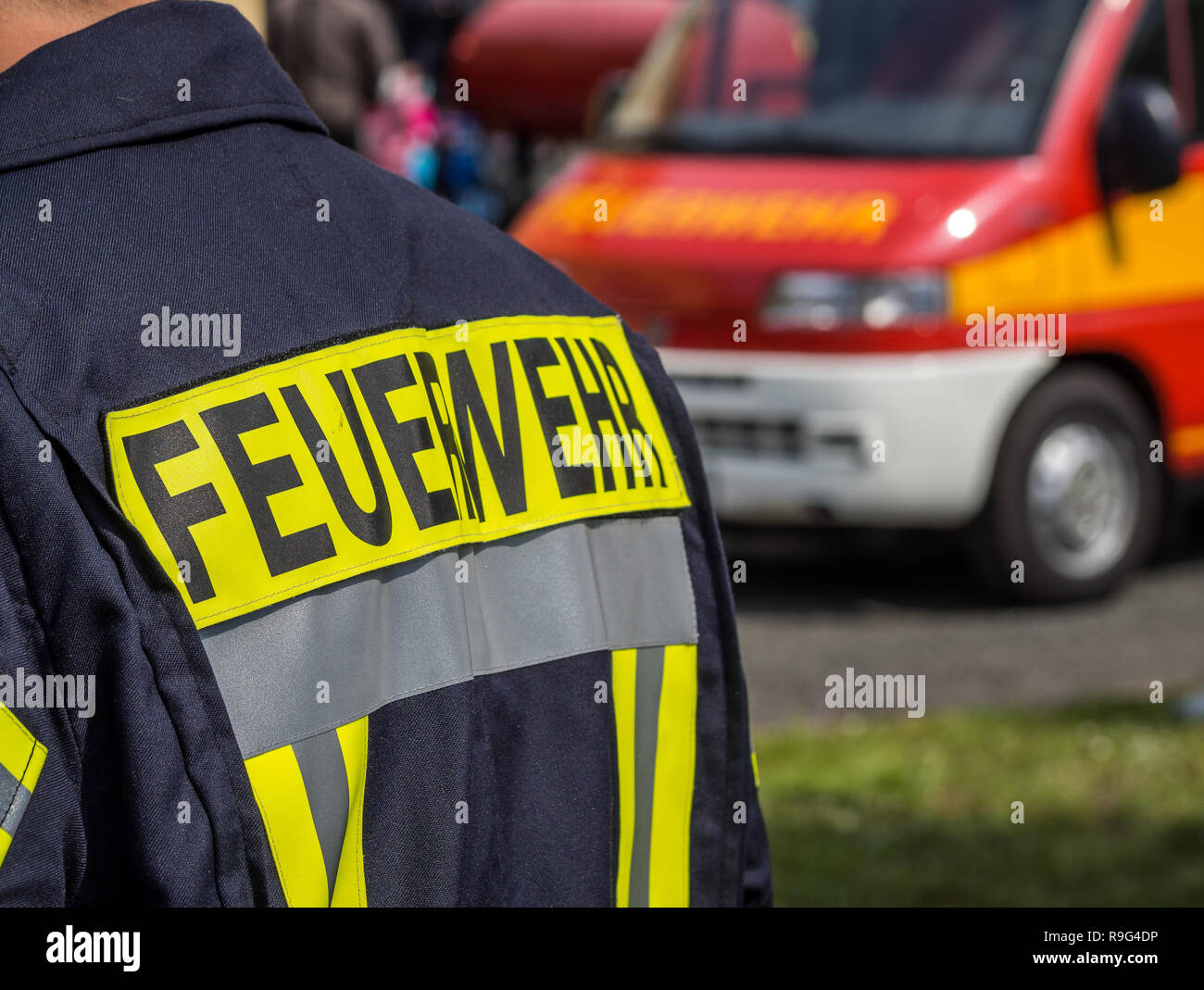 Fireman in action hi-res stock photography and images - Alamy