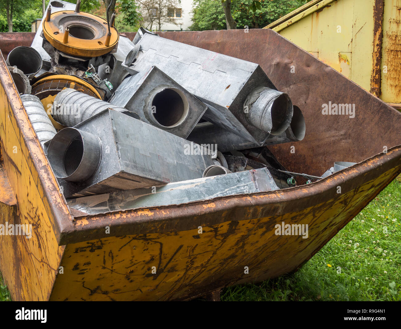 Iron Scrap Container Stock Photo - Alamy