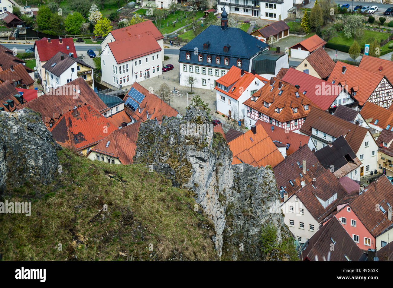 Pottenstein from above Stock Photo - Alamy