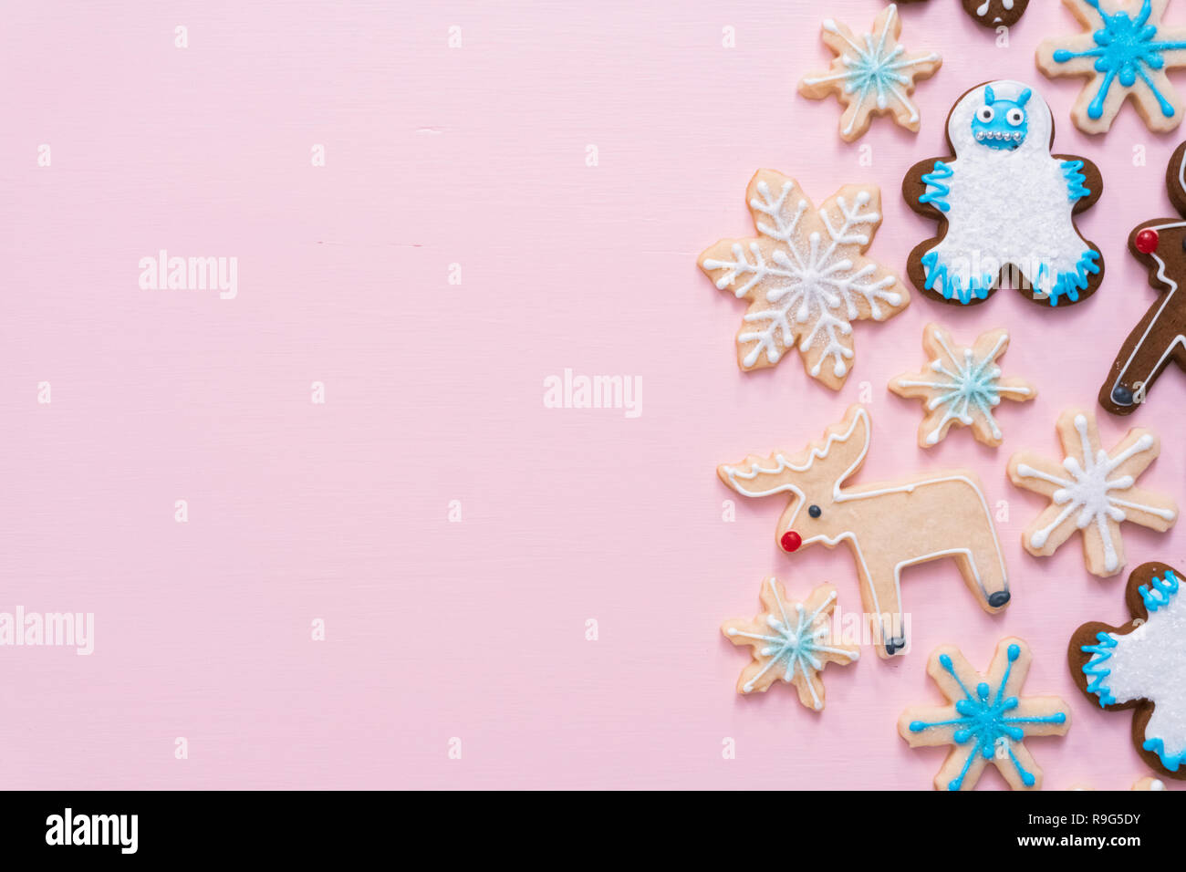 Christmas cookies decorated with royal icing Stock Photo - Alamy