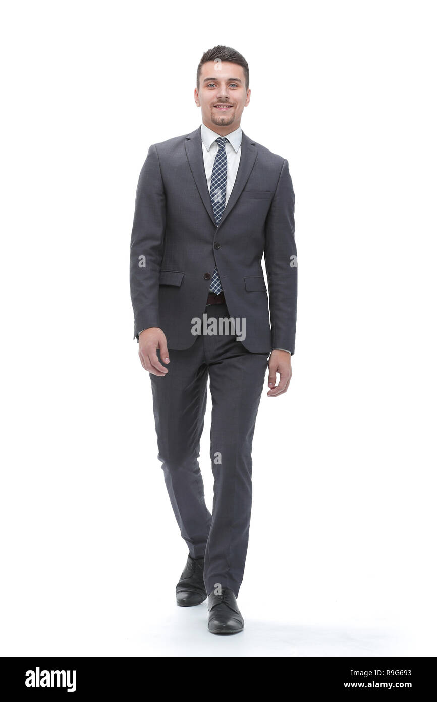 bottom view.Executive businessman goes forward Stock Photo - Alamy