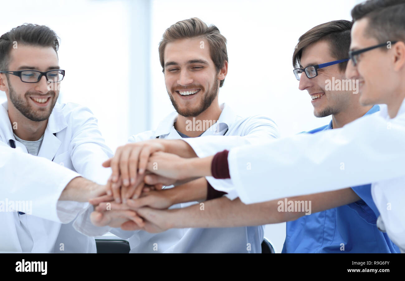 medical team showing their success Stock Photo - Alamy