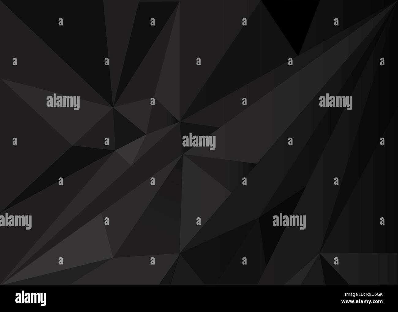 Low poly black dark-grey abstract background, polygonal shapes ...