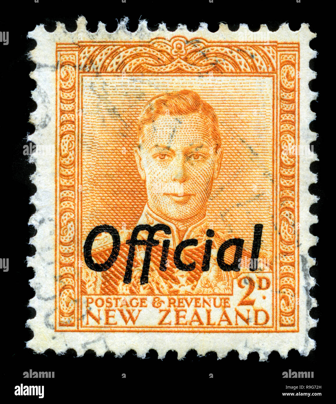 Postage stamp from New Zealand in the Official Overprints series issued ...
