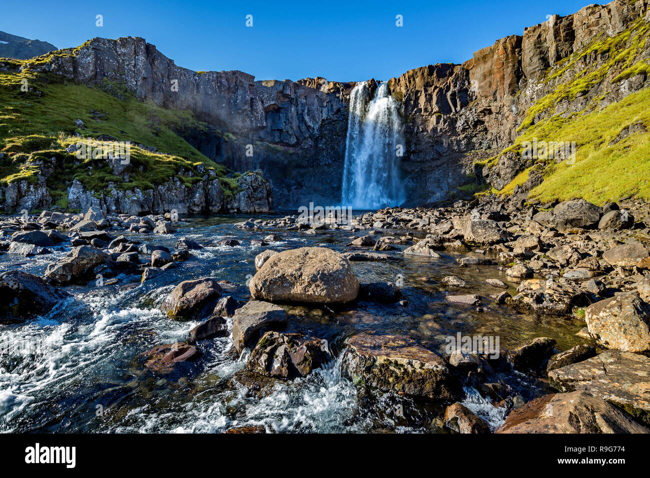 Seydisfjordur gufufoss hi-res stock photography and images - Alamy