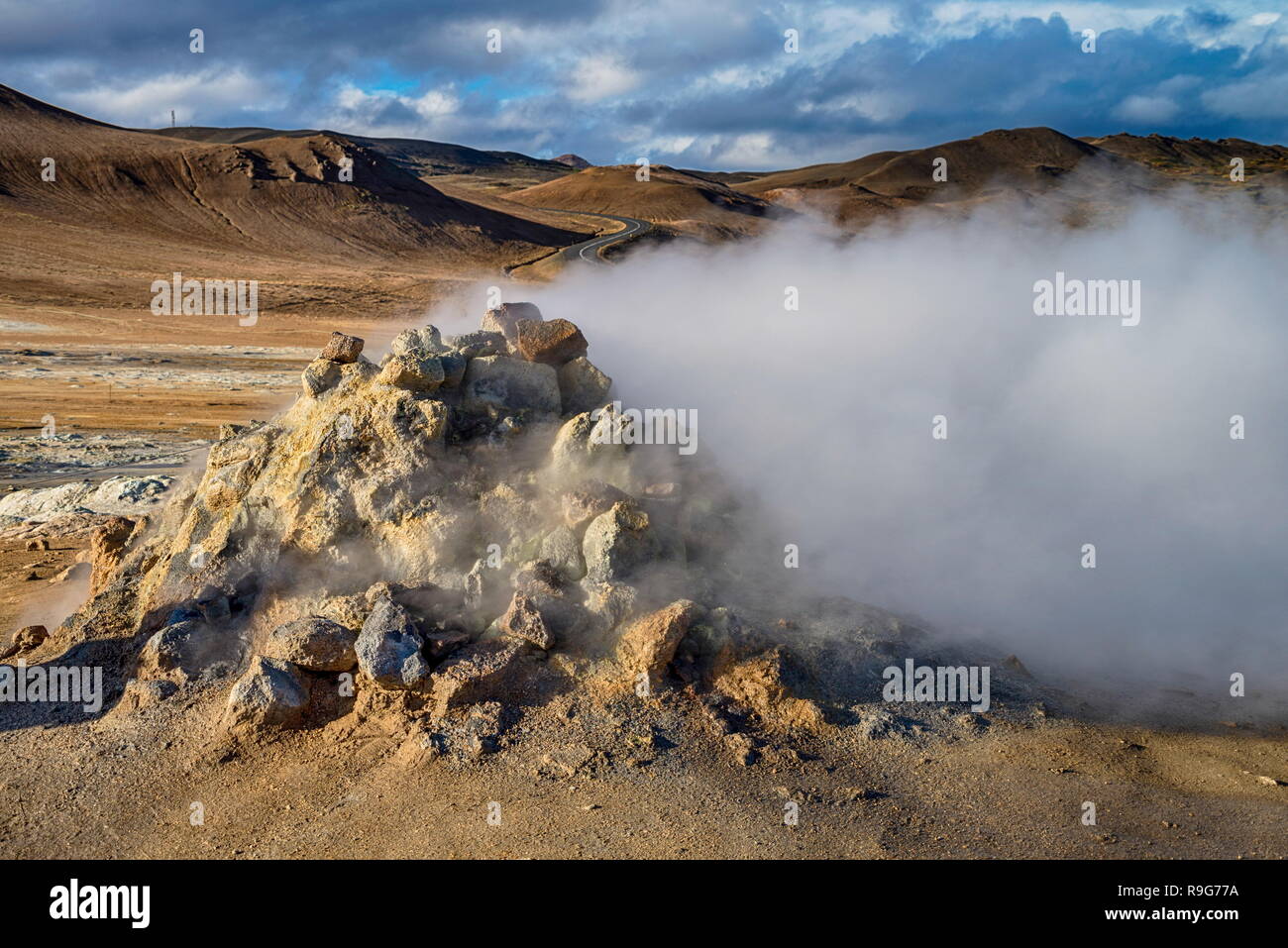 Geothermal activities in Hverir, Iceland Stock Photo - Alamy