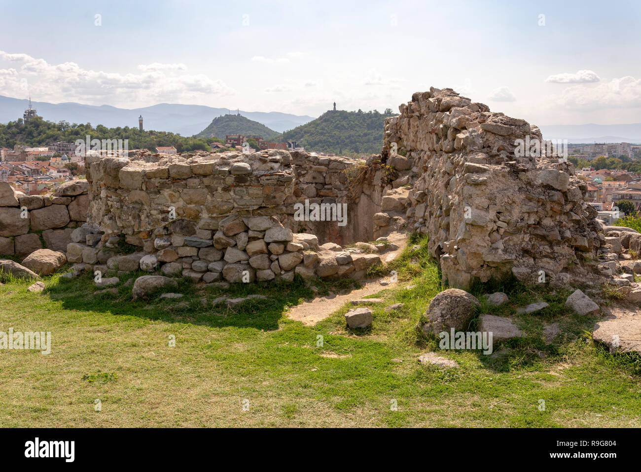 nebet tepe hill with ruins and old cobblestone path Stock Photo - Alamy