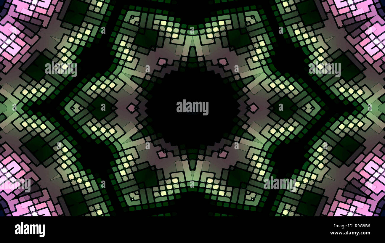 Abstract Colorful Hypnotic Symmetric Pattern Ornamental Decorative ...