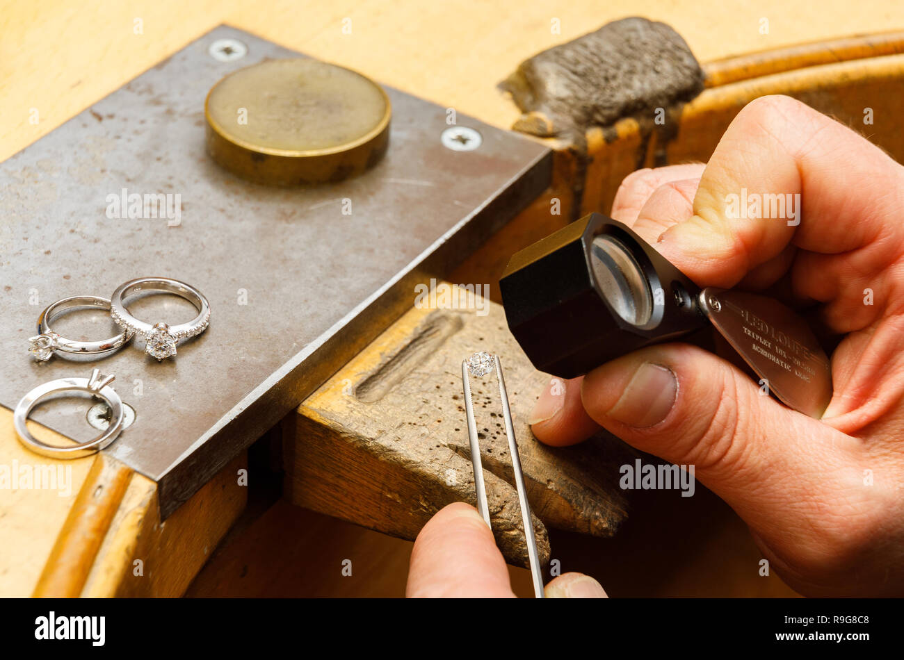 Jeweler tools hi-res stock photography and images - Alamy
