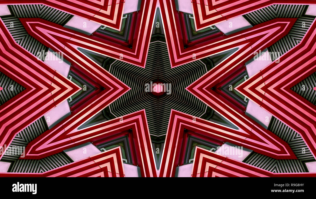 Abstract Colorful Hypnotic Symmetric Pattern Ornamental Decorative ...