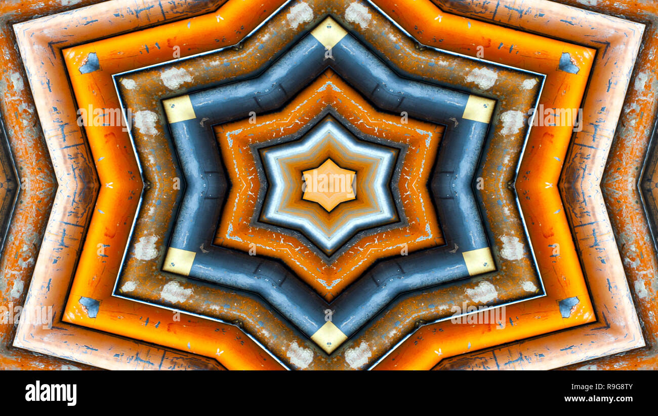 Abstract Colorful Hypnotic Symmetric Pattern Ornamental Decorative ...
