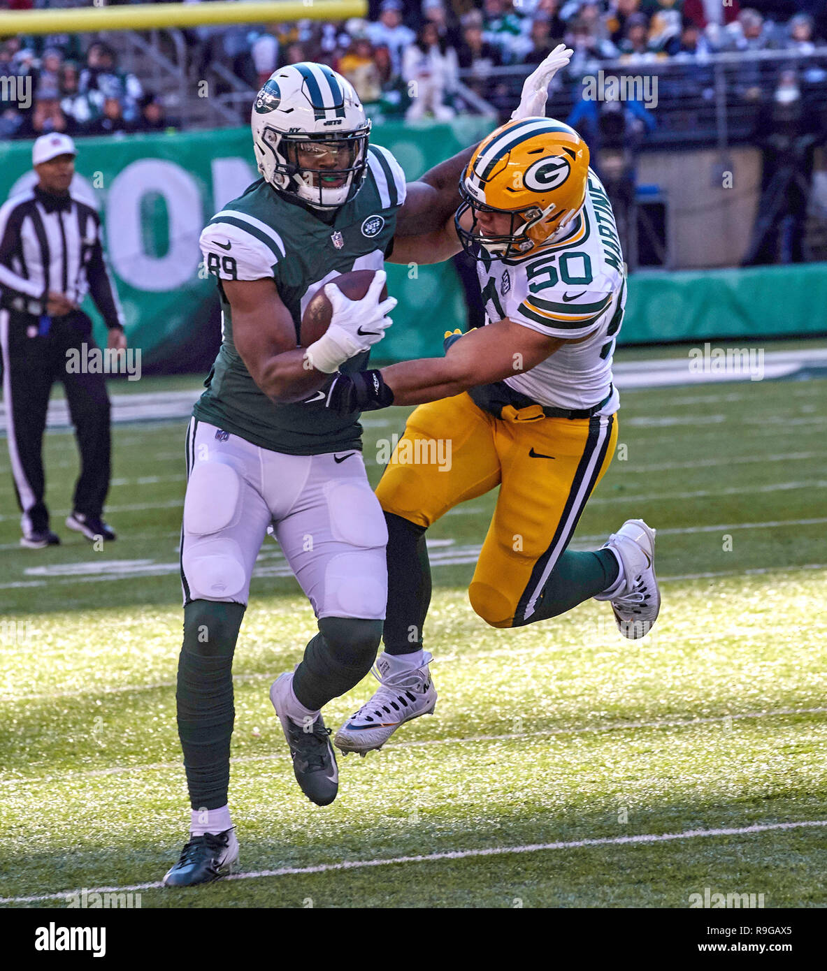 East Rutherford, New Jersey, USA. 23rd Dec, 2018. New York Jets tight ...