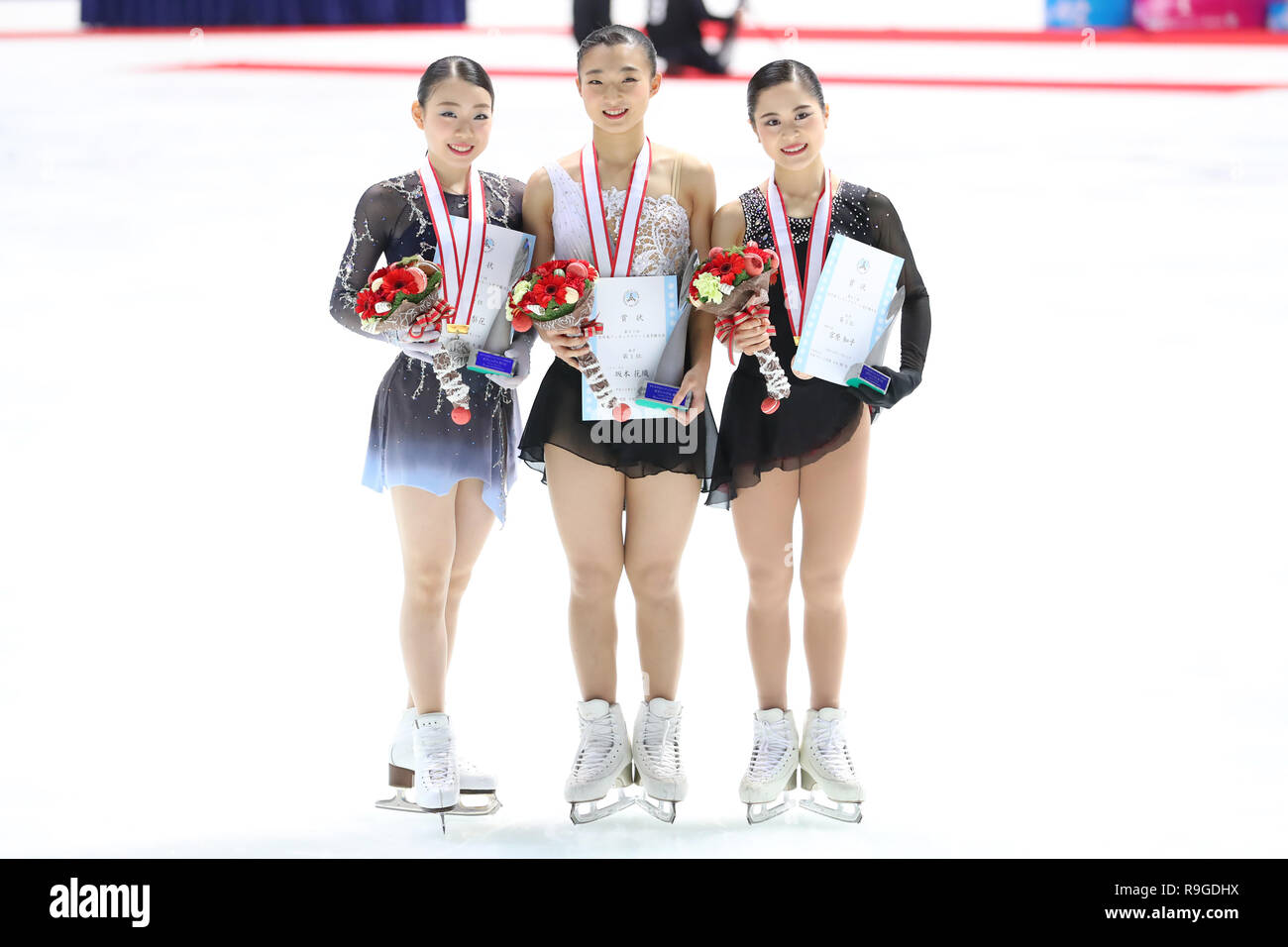 L R Rika Kihira Kaori Sakamoto Satoko Miyahara December 23 2018