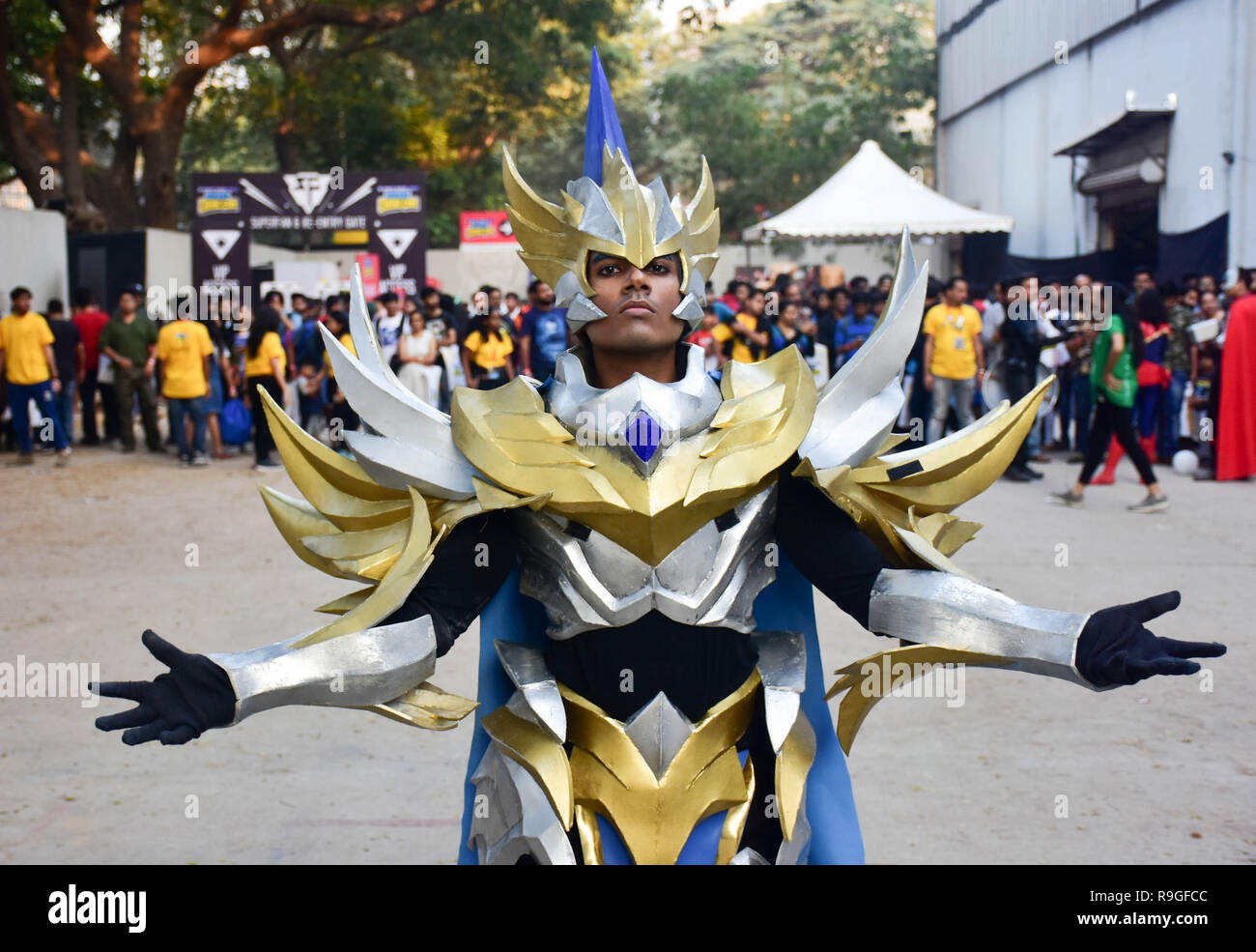 A Cosplayer seen posing for a photo during the second day of the 8th ...
