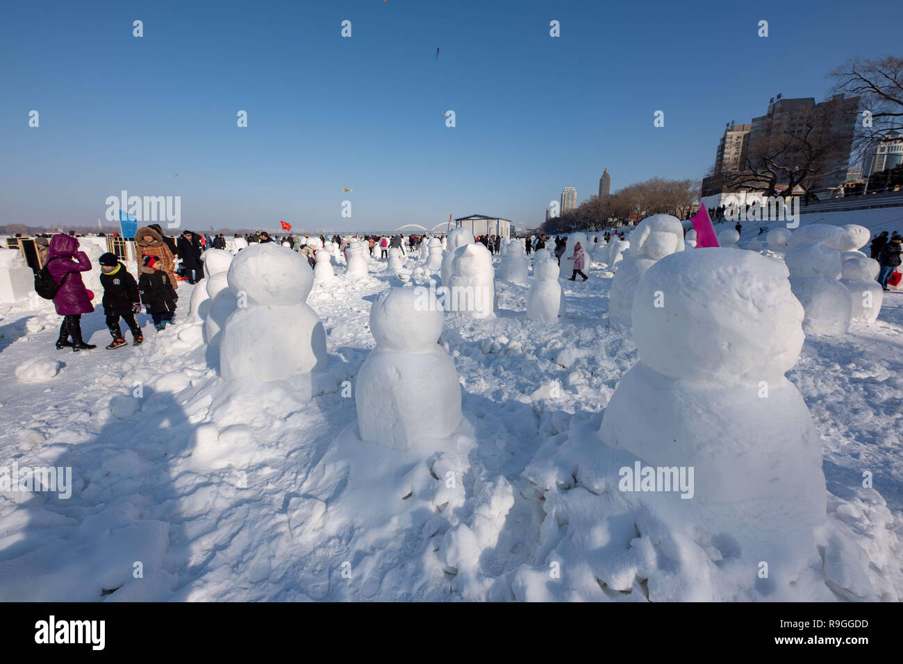 Harbin, Harbin, China. 24th Dec, 2018. Harbin, CHINA-People make 2,019 ...