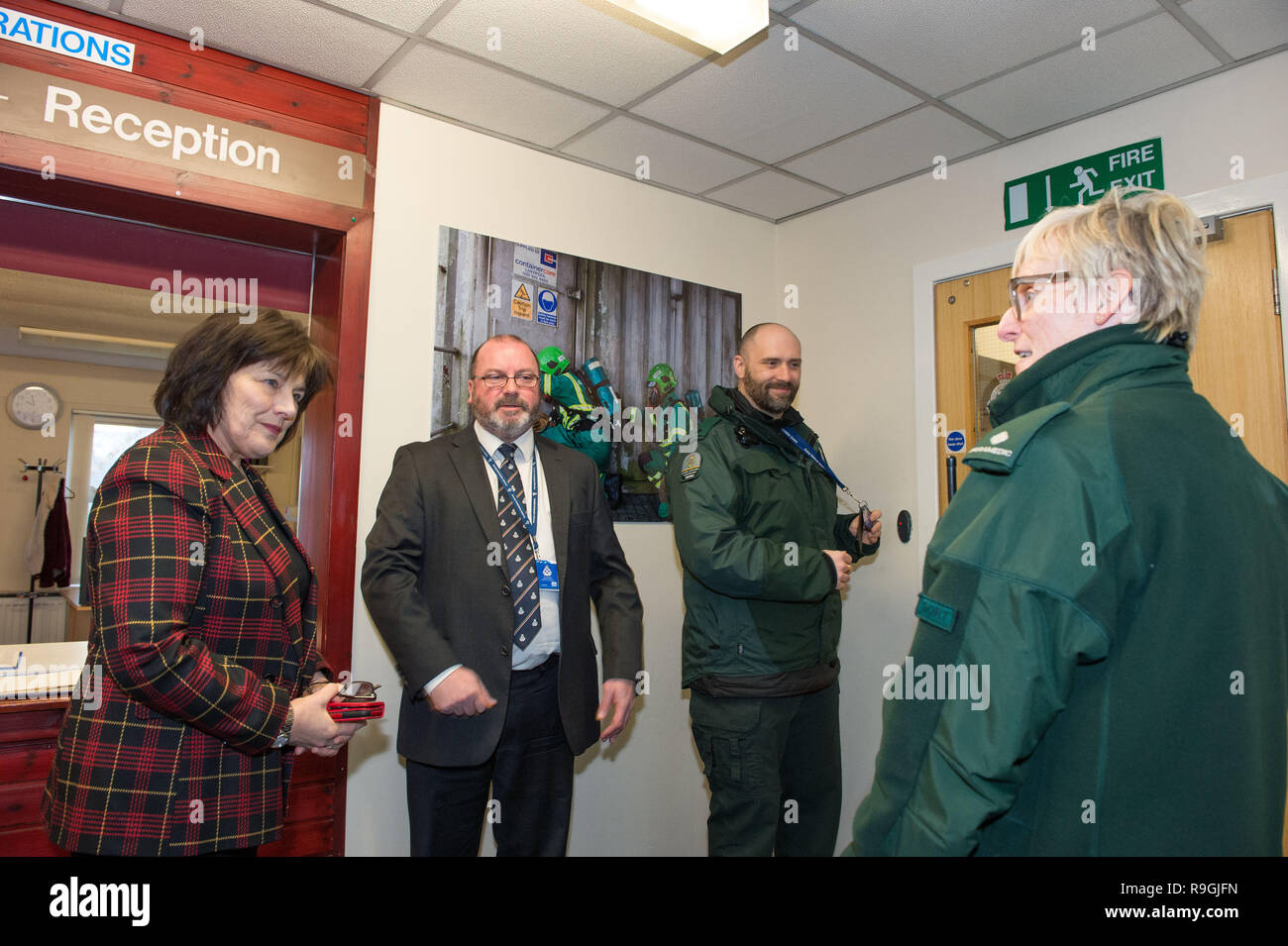 Johnstone, Glasgow, UK. 24th December 2018. Scottish Health Minister ...