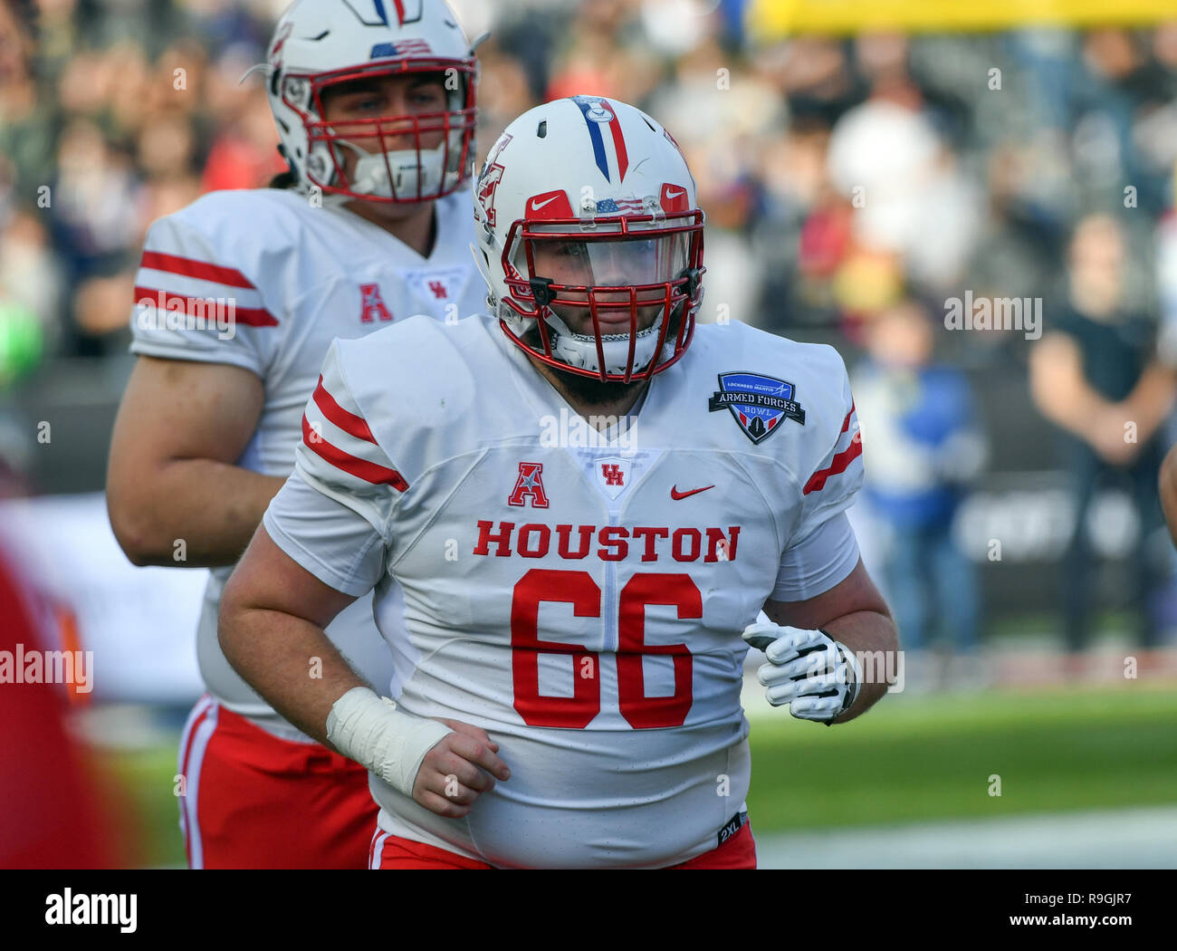 December 12, 2018 Fort Worth, TX...Houston Cougar lineman, Cole Miller ...