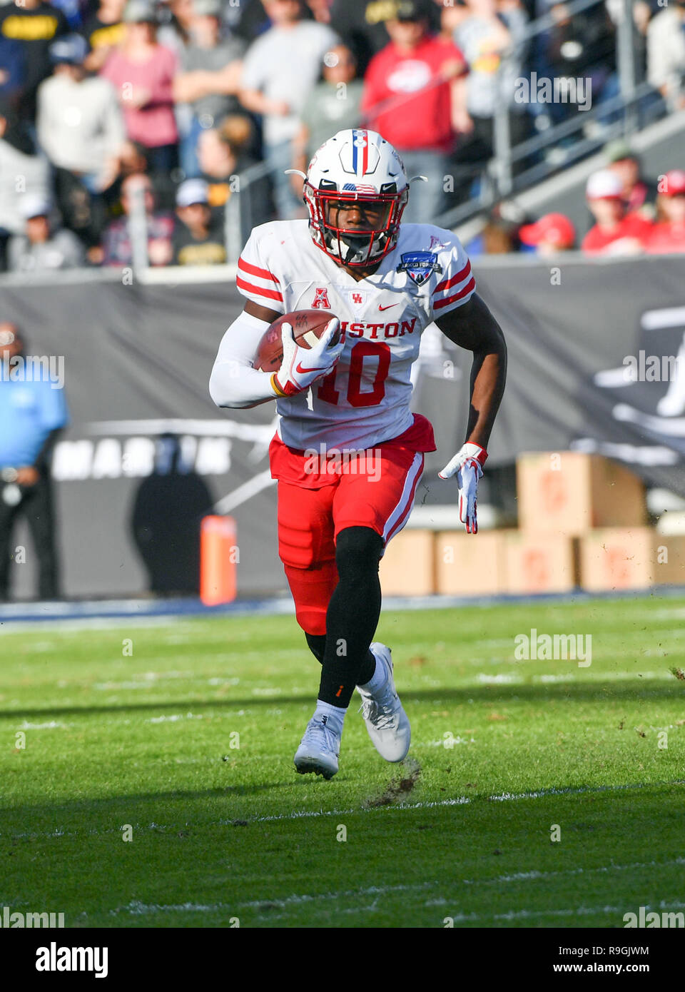 Fort Worth, TX, USA. 12th Dec, 2018. Houston Cougar receiver, Jeremy ...