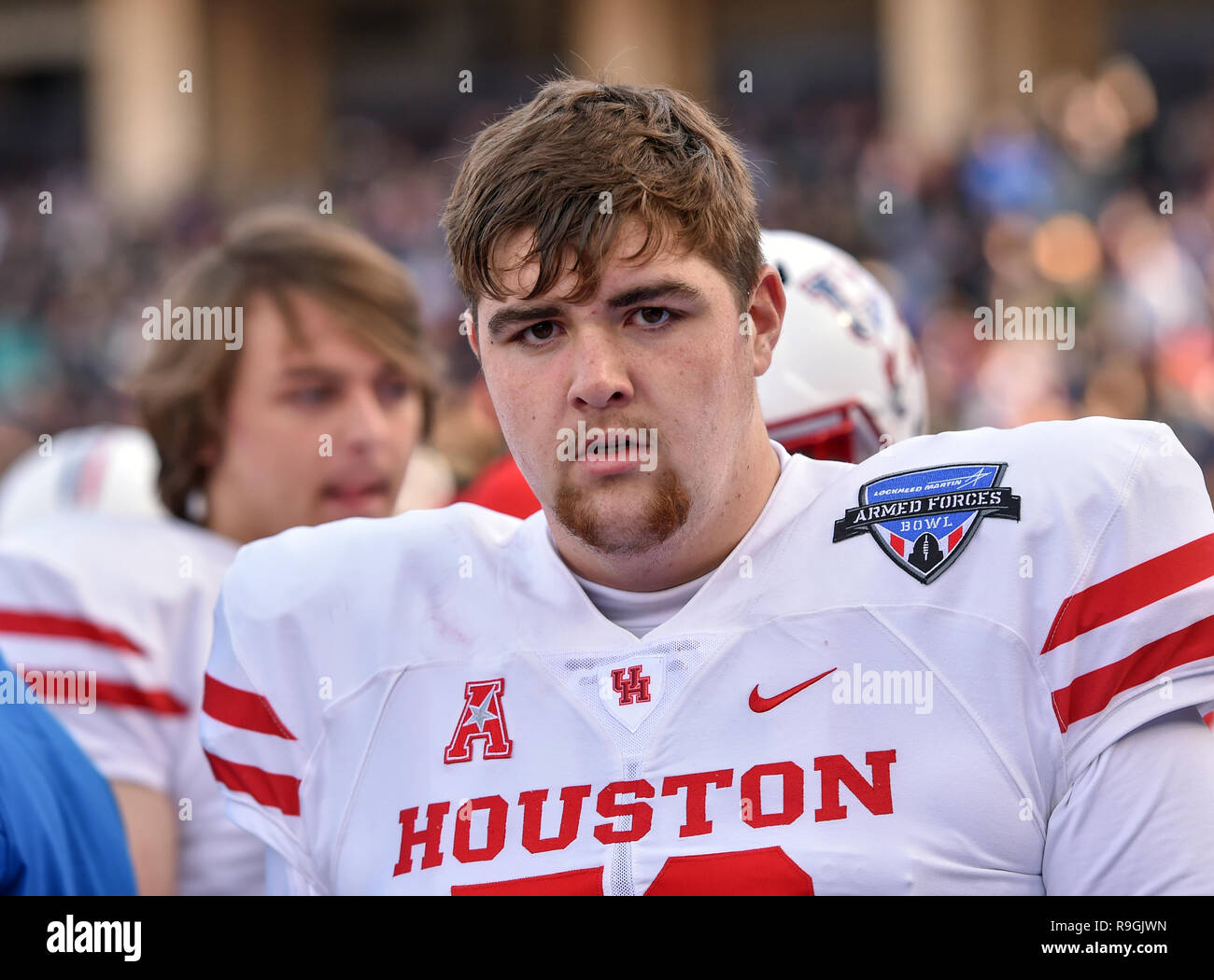 Fort Worth, TX, USA. 12th Dec, 2018. Houston Cougar lineman, Jordan ...