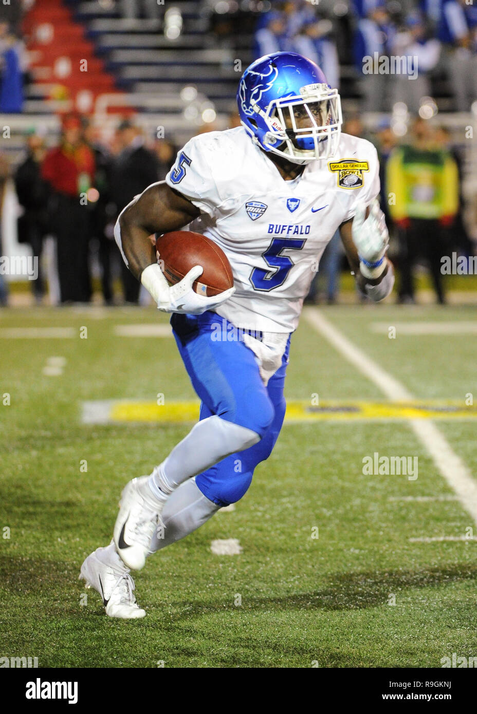 Mobile, AL, USA. 22nd Dec, 2018. Buffalo Bulls runningback, Kevin Marks ...