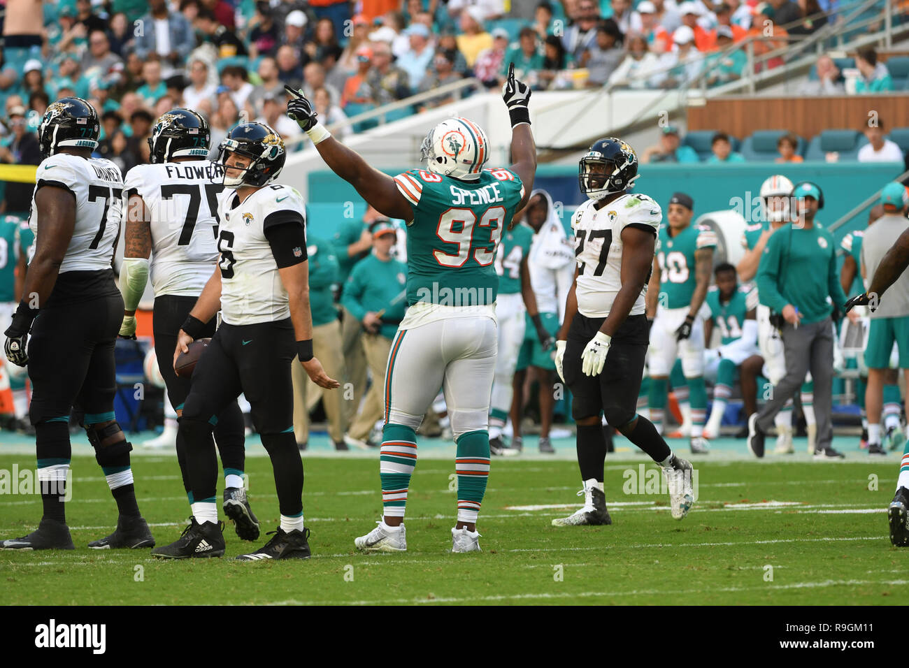 Miami Gardens FL, USA. 23rd Dec, 2018. Akeem Spence #93 of Miami ...