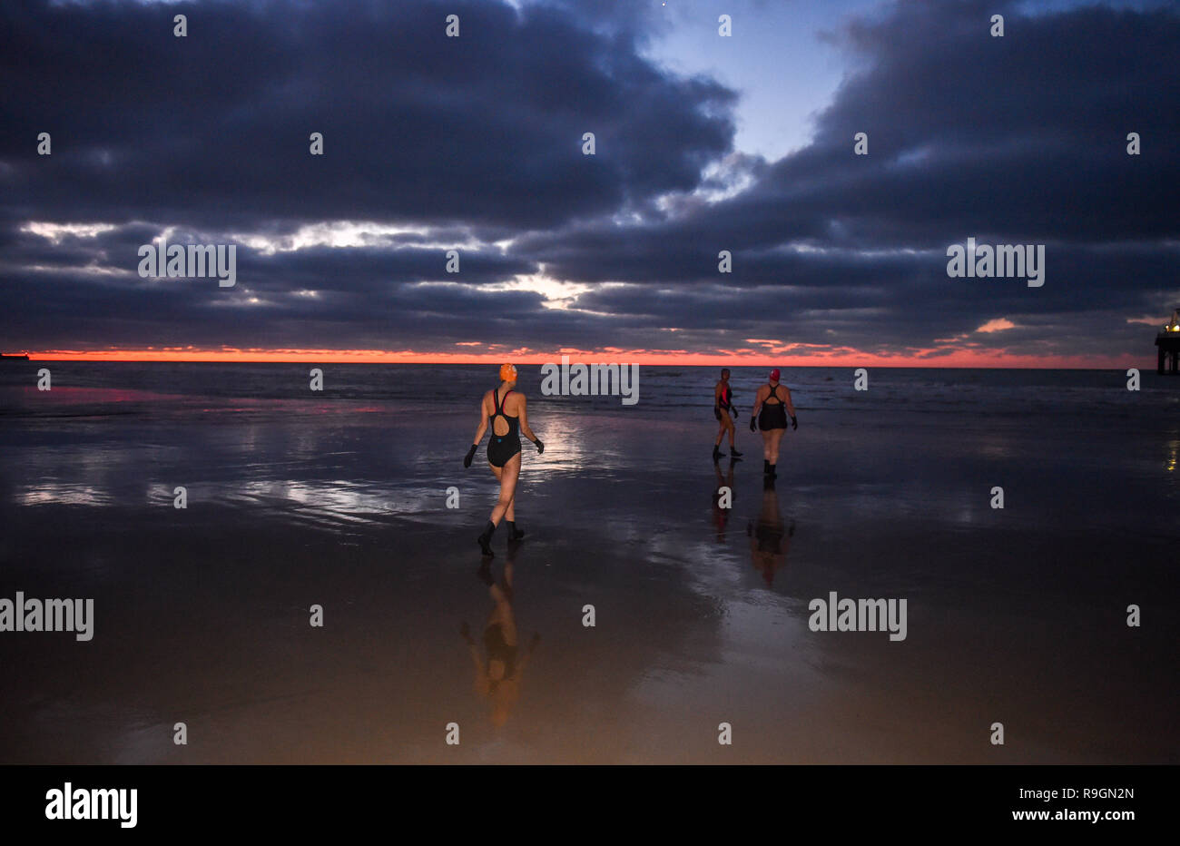 Brighton swimming club christmas day hi-res stock photography and ...