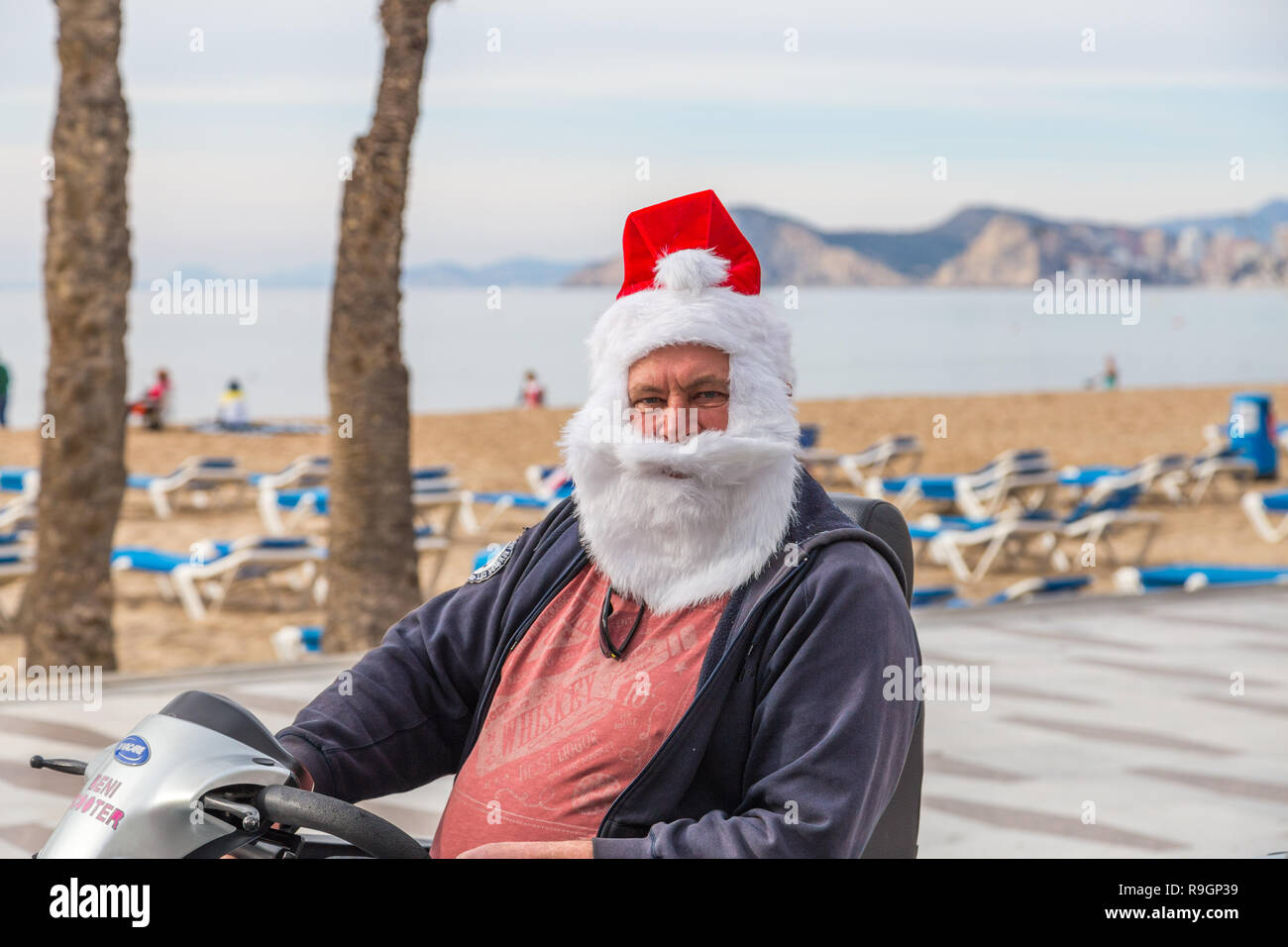 Benidorm, Costa Blanca, Spain, 25th December 2018. British tourists ...