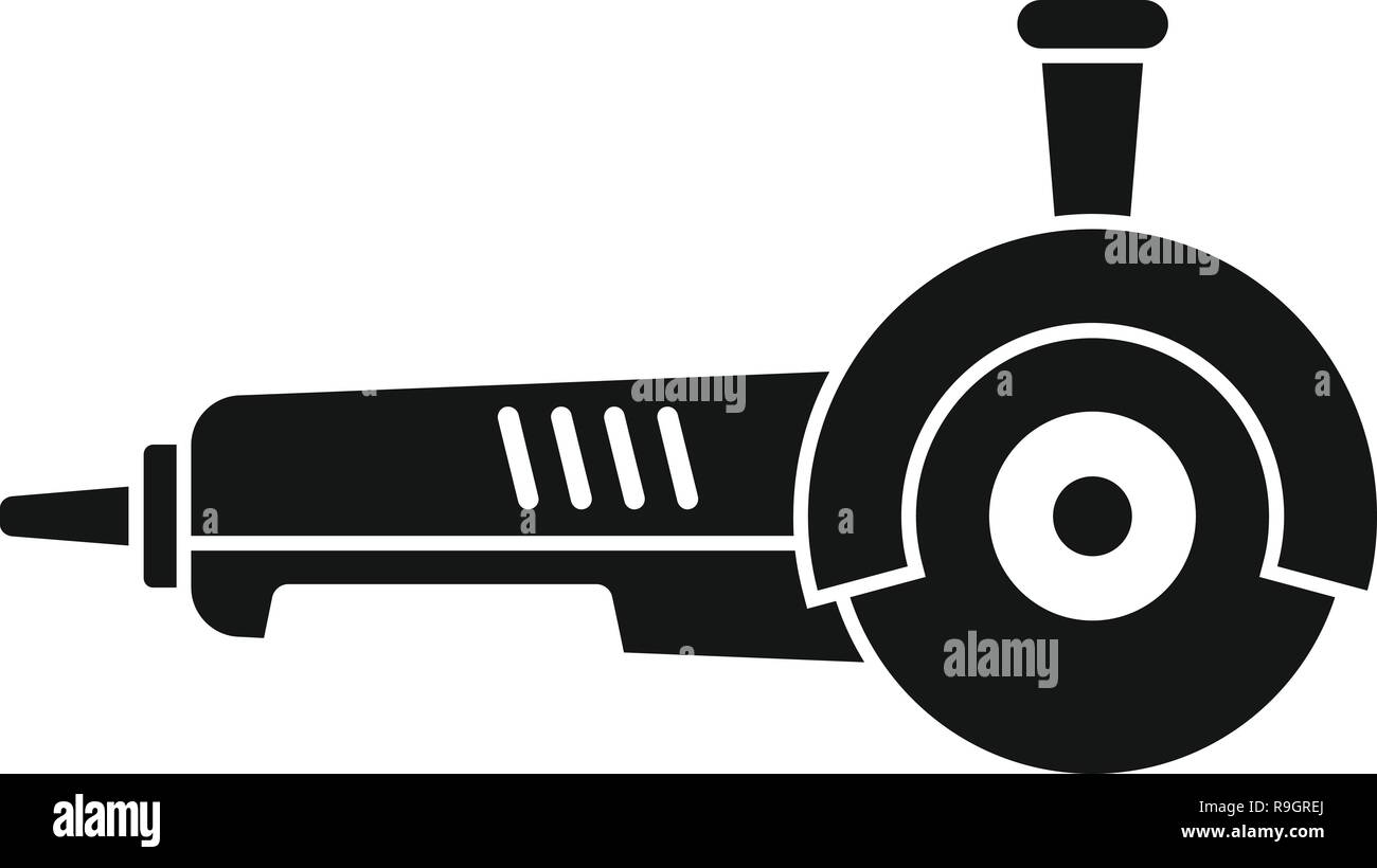 Angle grinder icon. Simple illustration of angle grinder vector icon ...