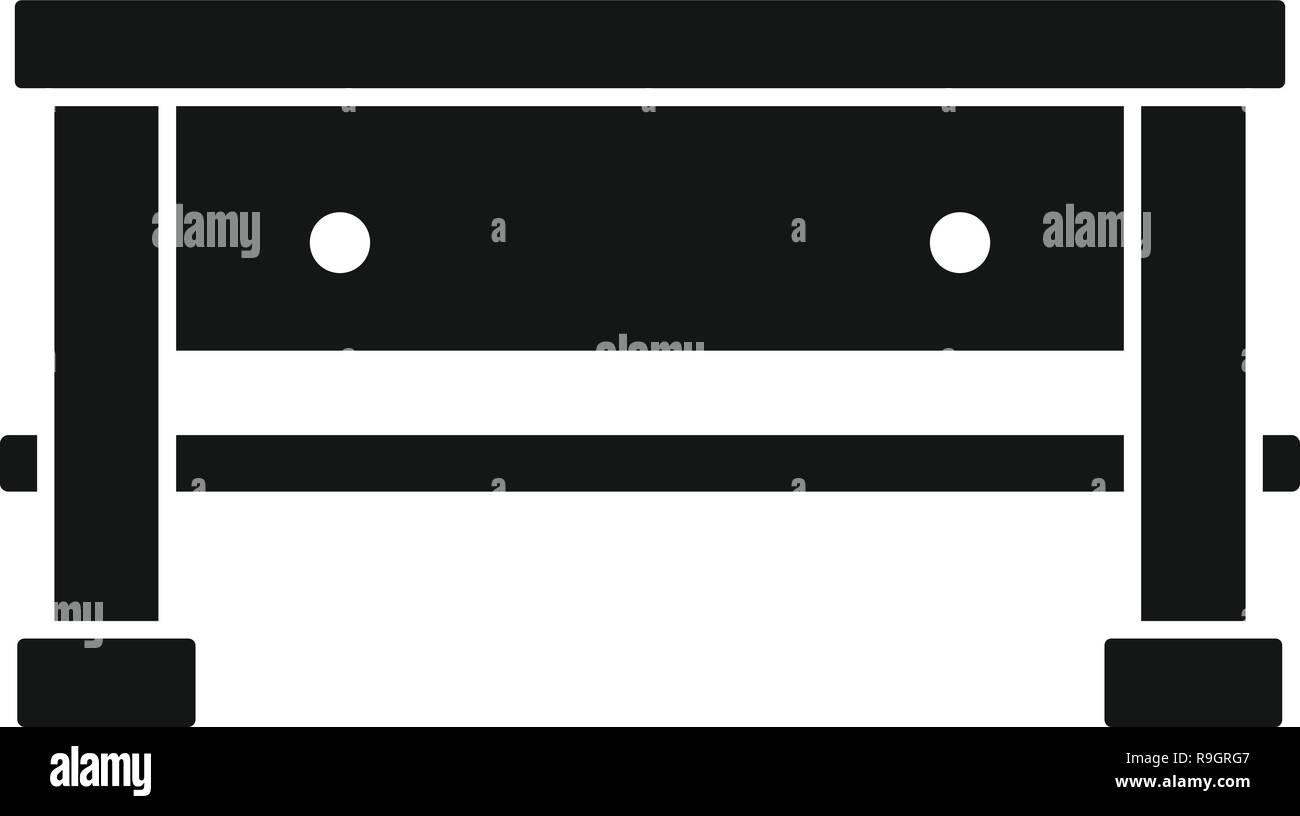 Carpenter work table icon. Simple illustration of carpenter work table ...