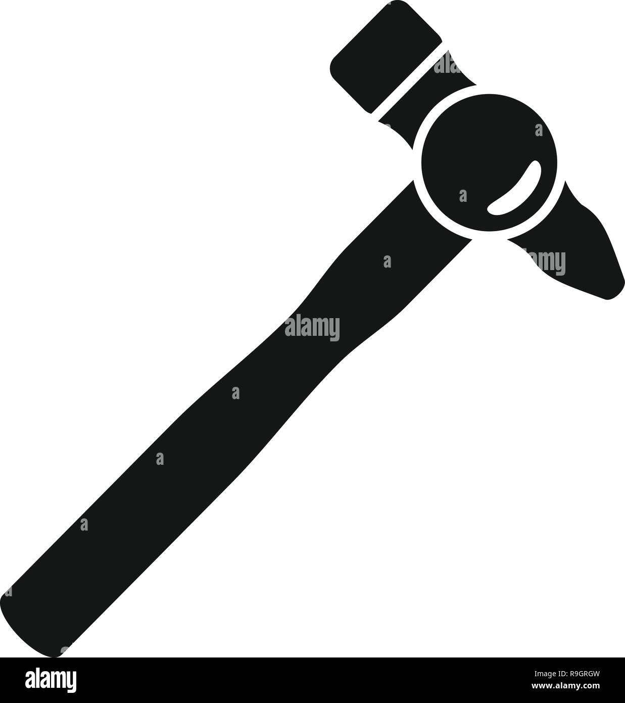 Hammer tool icon. Simple illustration of hammer tool vector icon for ... Hammer tool icon. Simple illustration of hammer tool vector icon for ...